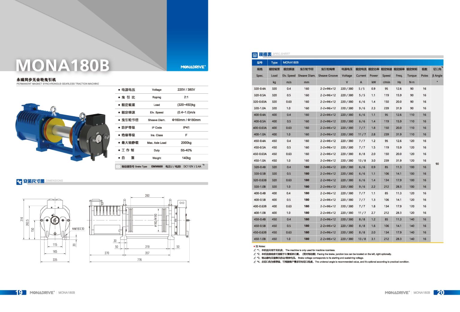MONA180B Traction Machine – Wujiang hitech precision parts co.,ltd
